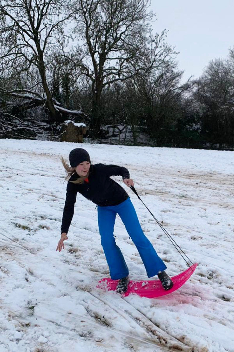 Axiski Ski-Board MKII Pink | AXISKI for Sand, Frosty Grass & Snow